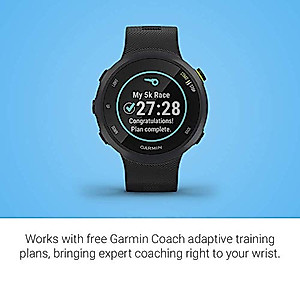 Garmin Forerunner 45 GPS Heart Rate Monitor Running Smartwatch (Black) - (Renewed)
