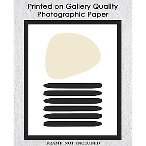 Geometric Shapes Abstract Wall Art: Minimalist, Aesthetic & Boho Wall Art Print for Home, Office, Dorm, Bedroom & Living Room Decor - Creative Housewarming Gift Idea | Unframed Posters 8x10