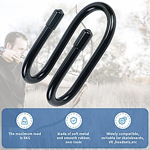 Kesywale Bow Hanger Wall Mount Adjustable Bows Holder Storage Wall Rack to Display Your Bow, Pack of 4 (4)