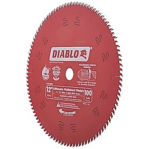 Freud D12100X 100 Tooth Diablo Ultra Fine Circular Saw Blade for Wood and Wood Composites, 12-Inch