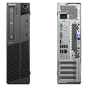 Lenovo ThinkCentre M91p Desktop Computer - Intel Quad Core i5-2400 3.10 GHz, 4GB Memory, 500GB HDD, DVD Windows 10 Professional (Renewed)