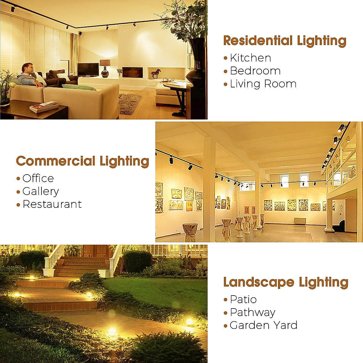 MR16 Halogen Bulb 50W, 6 Pack 12V MR16 Light Bulbs GU5.3 Base, Dimmable Spotlight 2800K Warm White with Clear Glass Cover, MR16 2 Pin Halogen Lamps for Landscape, Track Lights, Range Hood Lights