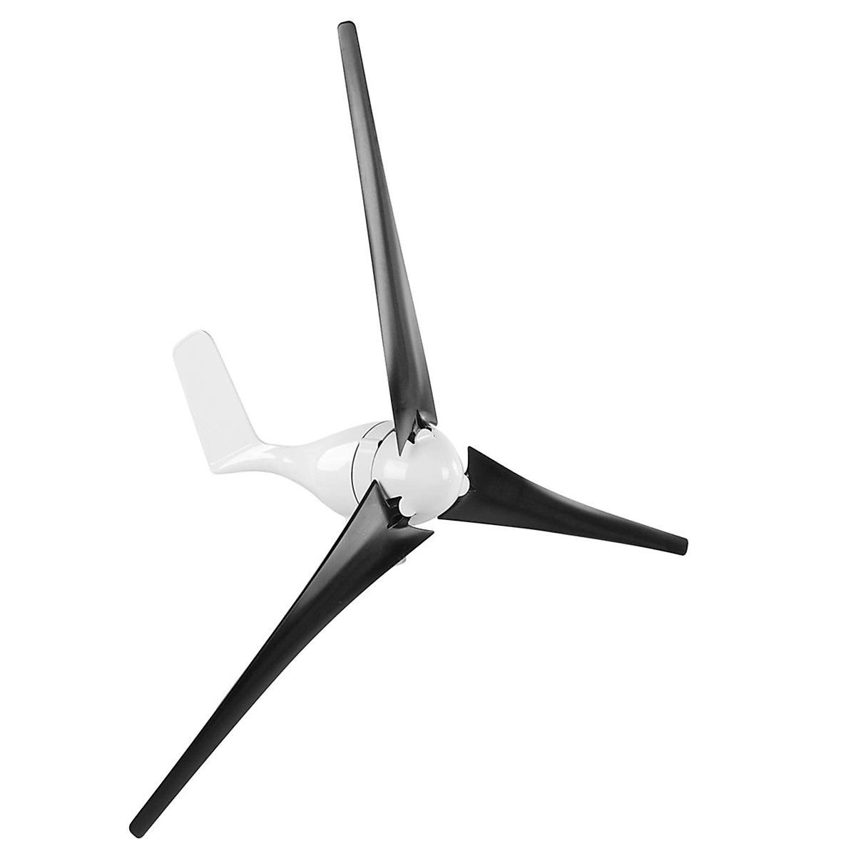 1200W Small Wind Generator Turbines Kit 3 Blades Generator Power Parts Turbines Kit for Marine Home Charging(Black 48V)