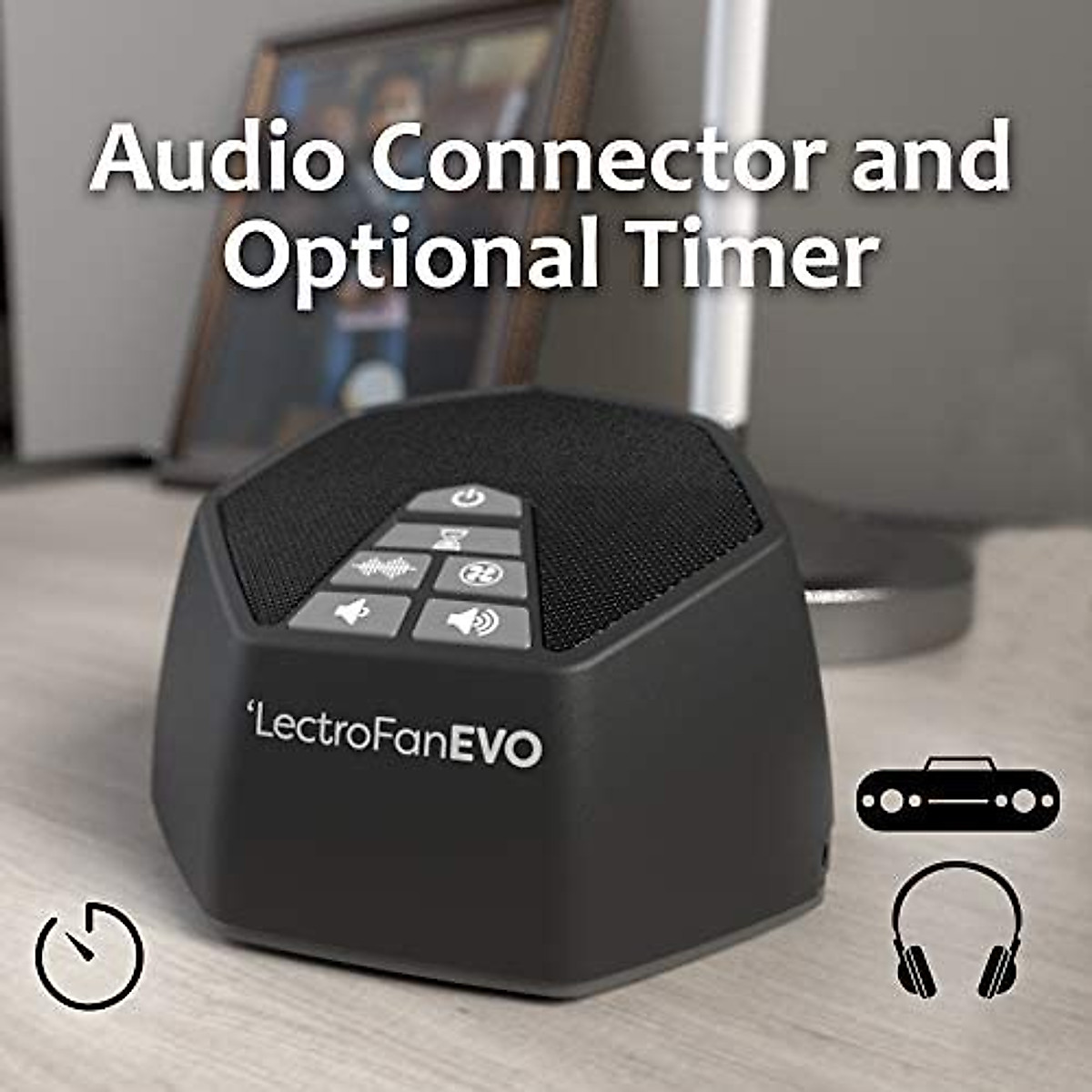 LectroFan EVO Guaranteed Non-Looping Sleep Sound Machine with 22 Unique Fan Sounds, White Noise Variations, and Ocean Sounds, with Sleep Timer
