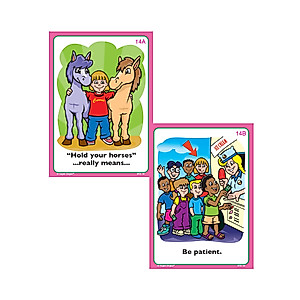 Super Duper Publications | Idioms Fun Deck | Figurative Language Skills Flash Cards | Educational Learning Materials for Children