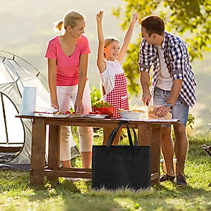 Insulated Grocery Bags, Collapsible Commercial Food Delivery Bag Reusable Picnic Cooler Bag for Food & Groceries Delivery Restaurants