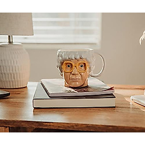 The Golden Girls Sophia Petrillo Sculpted Ceramic Mug | BPA-Free Large Coffee Cup For Espresso, Caffeine, Beverages, Home & Kitchen Essentials | Cute Gifts and Collectibles | Holds 20 Ounces