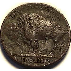 1921 S Buffalo Indian 5 Cents Nickel Seller Very Good