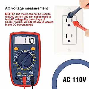 AstroAI 33D DC Current Digital Multimeter and New TRMS 2000 Counts AC/DC Current Voltage Resistance Capacitance Continuity Meter