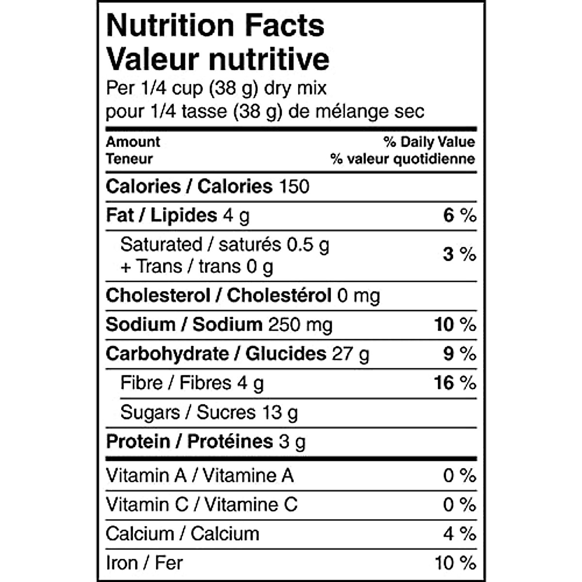 Quaker Muffin Mix Bran, 12ct, 900g, Imported from Canada)