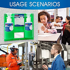 Ezcasch Eye Wash Emergency Eyewash Station Portable Double 500ML Bottles Eye Washing Cup Kit, OSHA Approved, NOT Include Solution, Each Bottle with 2 Different Cups.