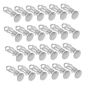 TEHAUX Essential DIY Earring Accessories 100pcs Clip-on Earring Findings Ear Jewelry Making Materials Safe Ear Clips