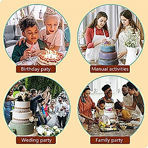 Cake tier stacking kit - 20 Pieces White Plastic Cake Sticks Support Rods with 4 Pieces Cake Separator Plates for 4, 6, 8, 10 Inch Cakes and 12 Pieces Clear Cake Stacking Dowels for Tiered Cakes