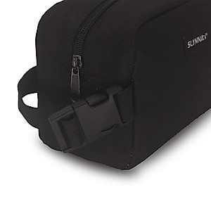 Slynnar Freezable Snack Box Lunch Bag, Black