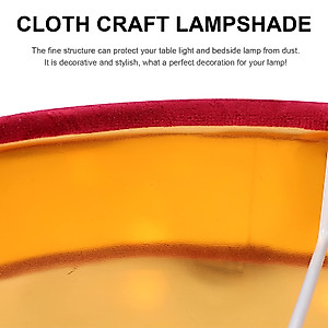 Lurrose Burlap Lamp Shade Chandelier Lamp Shades Drum Lampshade Modern Lamp Shades Table lamps Floor lamp Medium Drum Shades