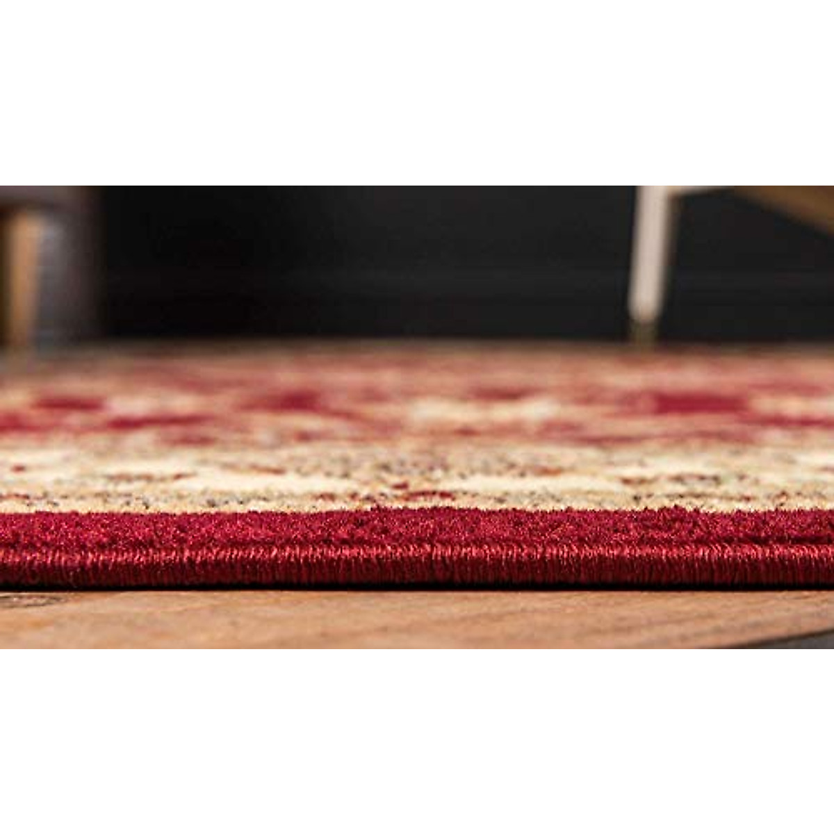 Unique Loom Voyage Collection Traditional Oriental Classic Intricate Design Area Rug (3' 3 x 5' 3 Rectangular, Red/Tan)