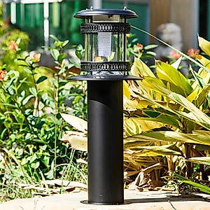 ZHUANYIYI Solar Lights Outdoor,Modern Minimalist Courtyard Lamp,LED Waterproof Post Lights Outdoor Garden Solar Post Lamp,for Home Garden