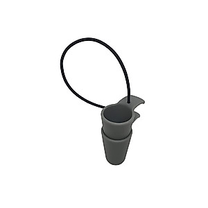 2 PAIRS MARINE BOAT CANOE GREY SCUPPER PLUGS STOPPERS TPR SIT-ON-TOP KAYAK HOLES