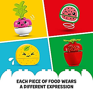 LEGO DUPLO My First Organic Market 10983, Fruit and Vegetables Toy Food Set, Learn Numbers, Stacking Educational Toys for Toddlers 18 Months - 3 Years Old