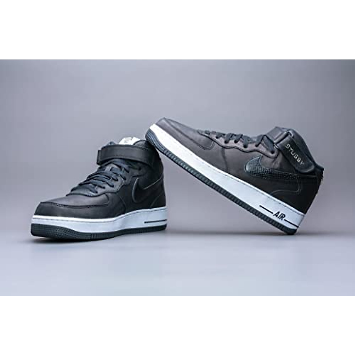 Nike Mens Air Force 1 Mid DJ7840 001 Stussy - Black - Size 8