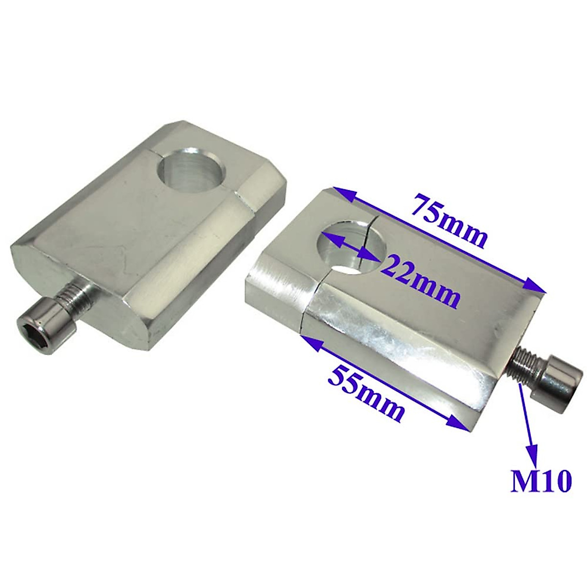 DJ-Motor 7/8" Handlebar Risers 22mm For Z50 CT70 Use M10 Single Mounting Hole Pit Dirt Monkey Bike