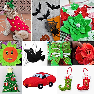 Mililanyo 2 Yard Felt Fabric Sheets Soft Felt Sheet 1.4mm Thick Felt Fabric by The Yards Non-Woven Acrylic Handmade Felt Fabric for DIY Sewing, Arts&Crafts (Black)