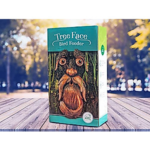 Tree Faces Decor Outdoor – Tree Hugger Yard Art Garden Decoration – Unique Bird Feeders for Outdoors and Indoors – Old Man Tree Art
