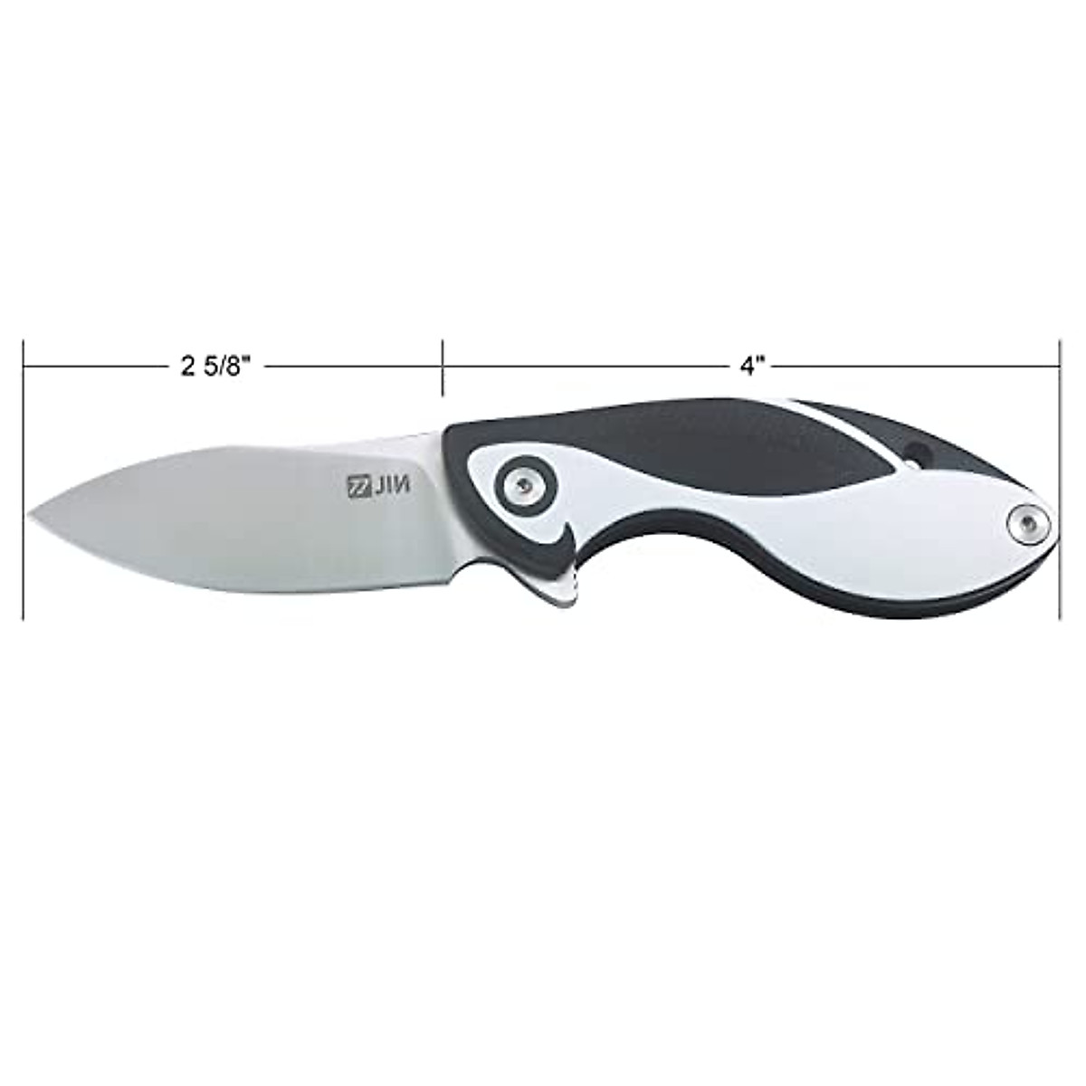 Slip Joint Pocket Knife, G10 Handle Flipper Knife Double Detents Ball Bearing Non-Locking Folding Knife 440C Satin Polishing Blade
