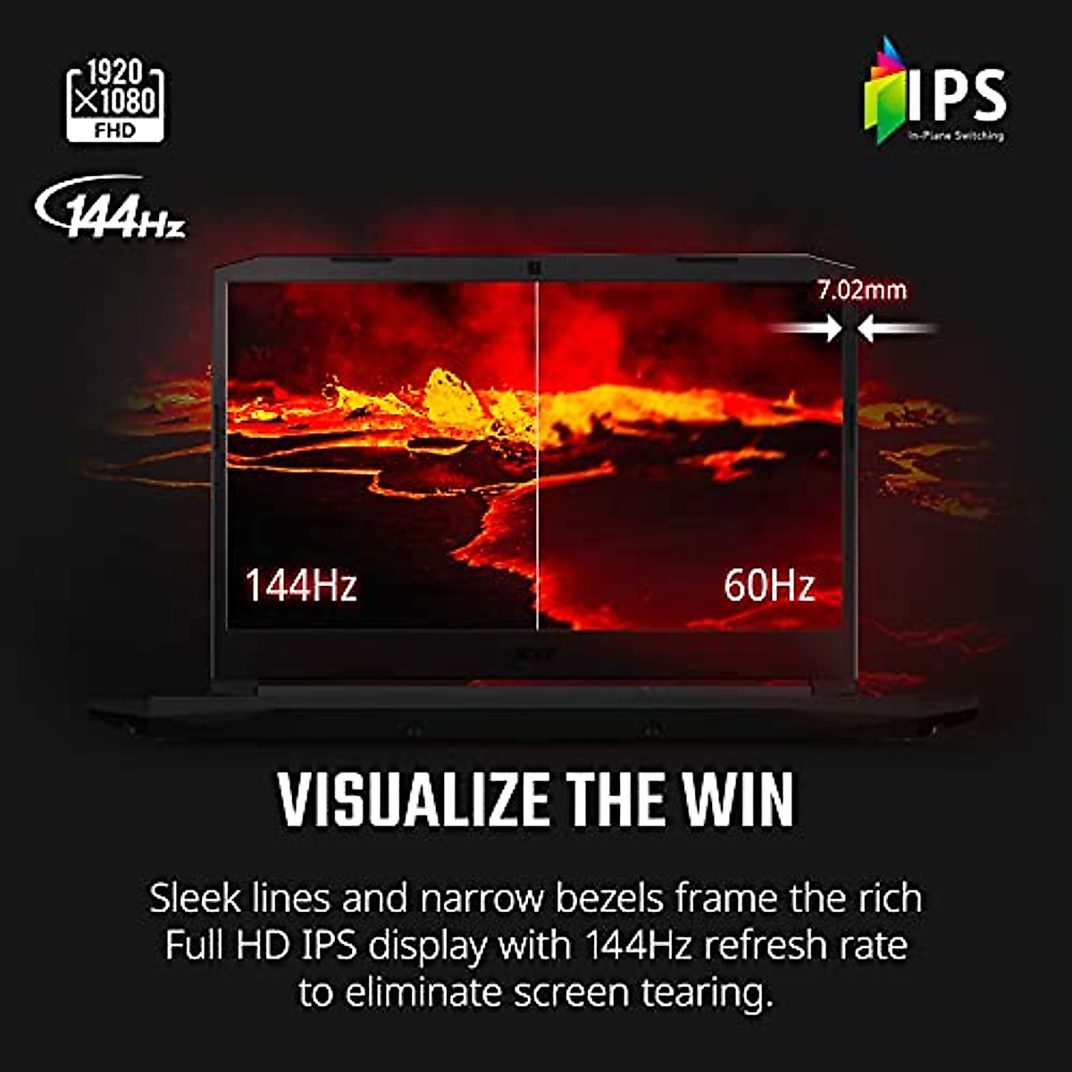 Acer Nitro 5 AN517-54-79L1 Gaming Laptop | Intel Core i7-11800H | NVIDIA GeForce RTX 3050Ti GPU | 17.3" FHD 144Hz IPS Display | 16GB DDR4 | 1TB NVMe SSD | Killer Wi-Fi 6 | Backlit KB | Win 11