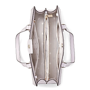 Kate Spade Perry Medium Satchel Saffiano Leather Crossbody Bag Purse Handbag (Pale Amethyst)