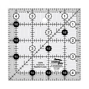 Creative Grids Quilt Ruler 4-1/2in Square - CGR4