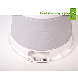 FRS Collapsible Plastic Laundry Basket - Large Folding Pop Up Laundry Basket Space Saving Storage Container Organizer