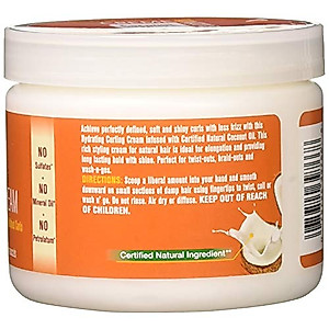 Creme of Nature Hydrating Curling Cream, Coconut Milk Detangling and Conditioning Formula for Normal Hair, 11.5 Oz