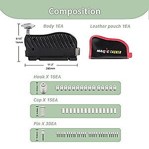 Magic Tacker Safe one Step Hanging Tool with Creative Hanger Hooks, Magic Tacker Hanger kit of Non-Trace Mini Reusable Wall Hanger Perfect for Mounting Pictures Frame Photos Paintings 22lb