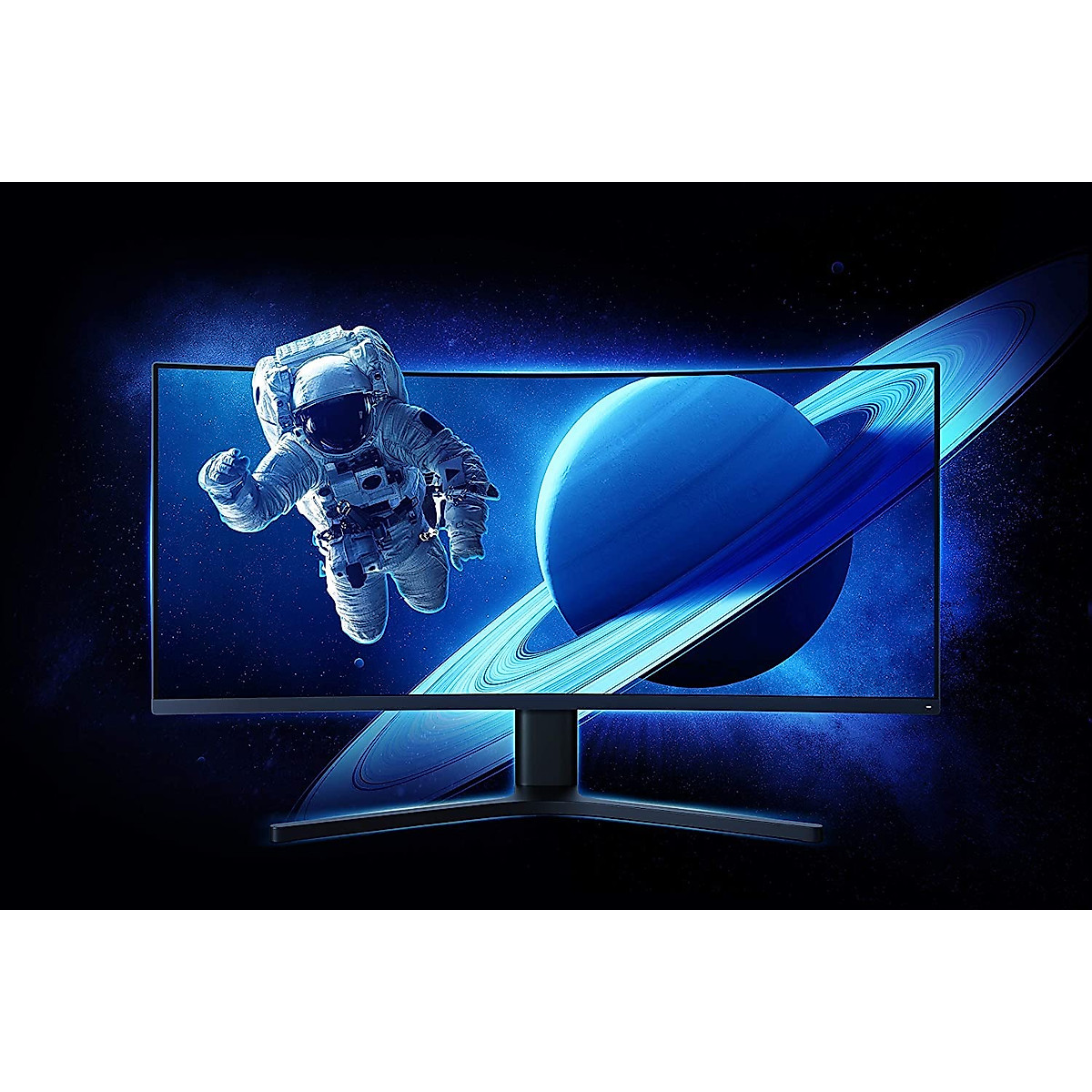 Xiaomi Mi Curved Gaming Monitor 34 Inch with AMD FreeSyncPremium (WQHD 3.440 x 1.440, 21:9, 144Hz, 4ms, 300lm, 121% sRGB, 2 HDMI, 2 Display Port, Audio Out, TUV Certified Blue Light Reduction)