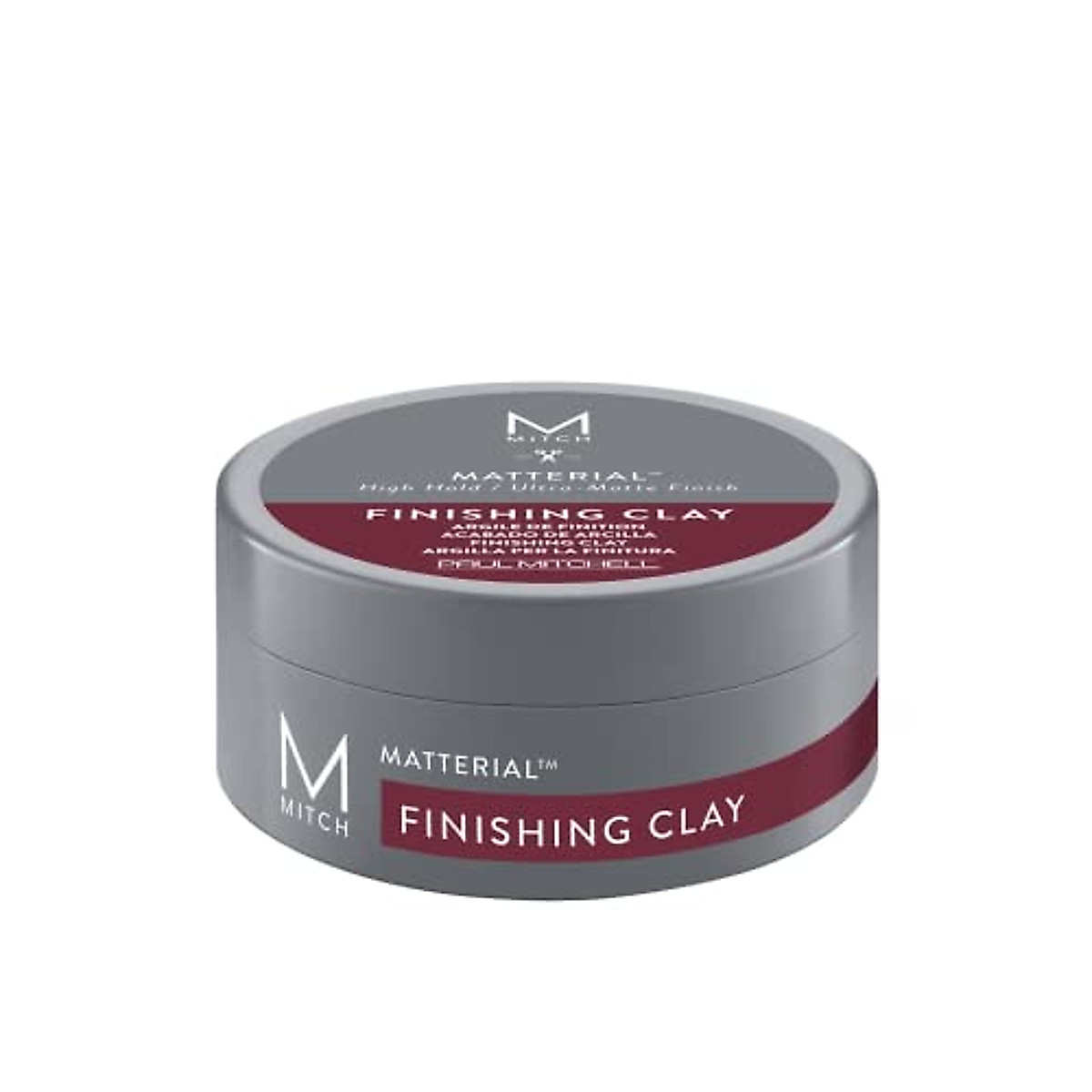 Paul Mitchell MITCH Matterial Styling Clay for Men, Strong Hold, Ultra-Matte Finish, For All Hair Types, 3oz.