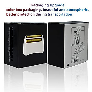 2 Pack Pro Shaver Replacement Foil and Cutters compatible with andis 17150(TS-1)/17155/17200 shaver ProFoil Lithium replacement" Golden