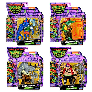 Teenage Mutant Ninja Turtles: Mutant Mayhem Basic Figure Mutant 4-Pack Bundle by Playmates Toys