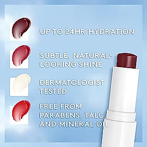 CoverGirl Clean Fresh Tinted Lip Balm, Vegan Formula, Hydrating, Natural Finish, Cruelty Free, Bliss You Berry, 1 Count