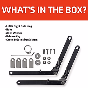 TrendsAuto Gate King Tailgate Adjuster for 2003-2018 Ram 1500 2500 3500 | Replaces Truck Tailgate Cable or Tailgate Assist, Secures Loose Items | Includes Decal | 490318