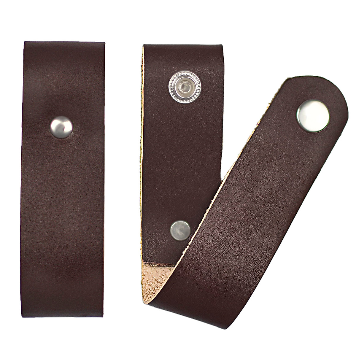 Leather bullWhip holder waist belt Holster Whip and mug Holder Holster Accessories for Better Security Original Cow Hide Leather Whip (Brown)