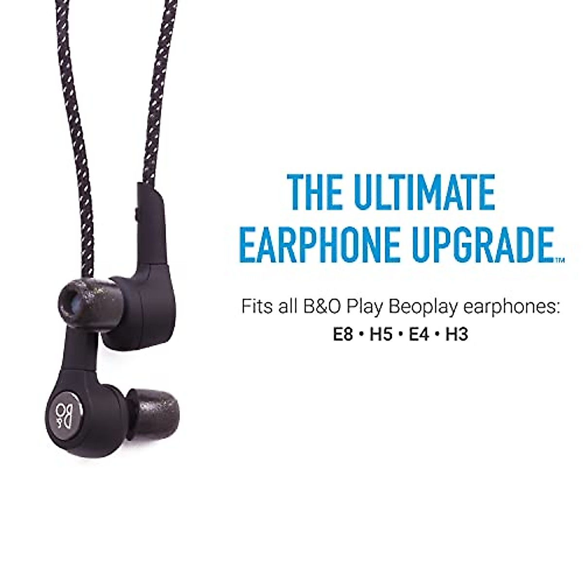 Comply Sport Pro Memory Foam Earphone Tips for B&O (Medium, 3 Pairs), Black