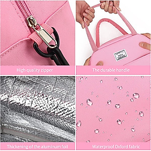 XQXA Lunch Bag Reusable Insulated Cooler Water Resistant Lunch Box Adult Tote Lunch Bag for Women/Men Work Picnic Beach or Travel