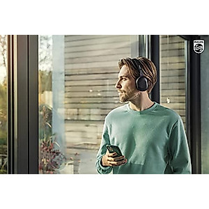 PHILIPS Active Noise Cancelling Headphones Wireless Bluetooth H6506 Flat Folding Lightweight Over Ear Wireless Headphones w/Multipoint Bluetooth Connection 30h Playtime with Deep Bass for Home/Office