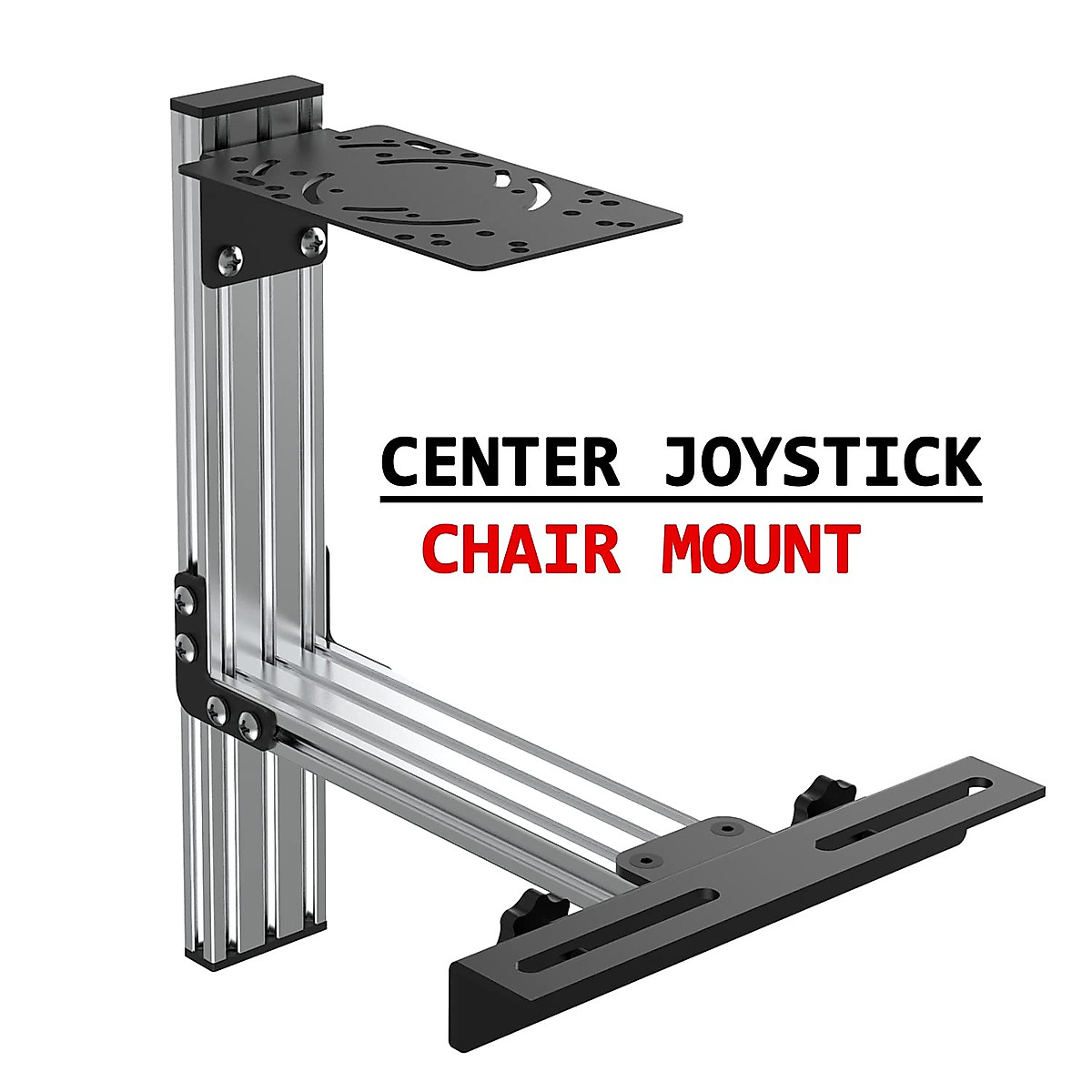 EG STARTS Flight Sim Chair Mounts Center Joystick Chair Mount T-Flight Hotas 4 & Warthog Flight Stick & T16000M FCS & TCA Sidestick Airbus Edition & VKB Gunfighter pro MK 3 Stick