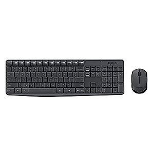 Logitech MK235 Wireless Keyboard and Mouse (Renewed)