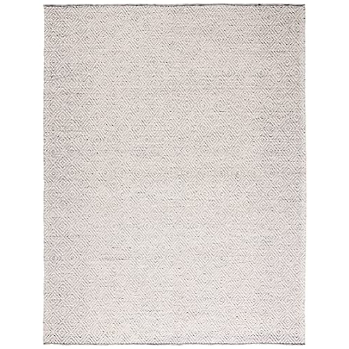 SAFAVIEH Natura Collection Area Rug - 9' x 12', Ivory & Light Grey, Handmade Wool, Ideal for High Traffic Areas in Living Room, Bedroom (NAT503A)