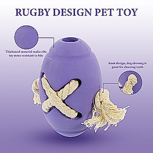 Yustery Dog Rugby Balls Toy Puppy Chewing Toy Home Dog Bite Toy Rugby Design Pet Toy
