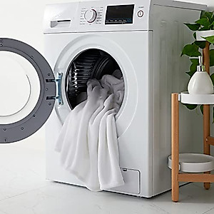 KMUSET Fleece Blanket King Size White Lightweight Super Soft Cozy Luxury Bed Blankets Microfiber Factory Shop(90 * 108)