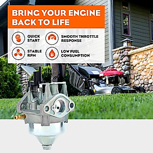 Hipa 16100-Z8B-901 BB76A A Auto Choke Carburetor 17211-ZL8-023 Air Filter for Honda GCV160 GCV160LAO S3B NH1 GCV160LA0 S3LB HRR2169VKA HRR216K9VKAA HRR216K10VKAA 7021P HU700F TB240 TB130